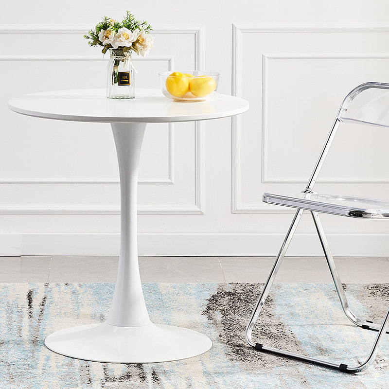Купить Маленький белый круглый стол сын тюльпаны стол случайный Стол ...