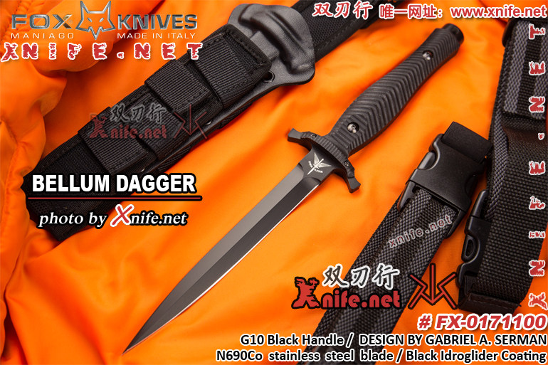 FOX 狐狸（意大利）#FX-0171100"BELLUM DAGGER Design By GABRIEL A. SERMAN" “黑暗使者 ...
