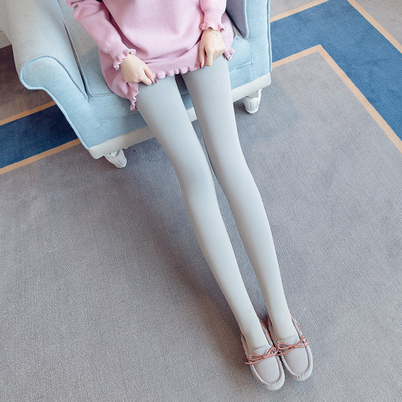 [USD 24.55] Skin tone leggings women wear outside the autumn and winter ...