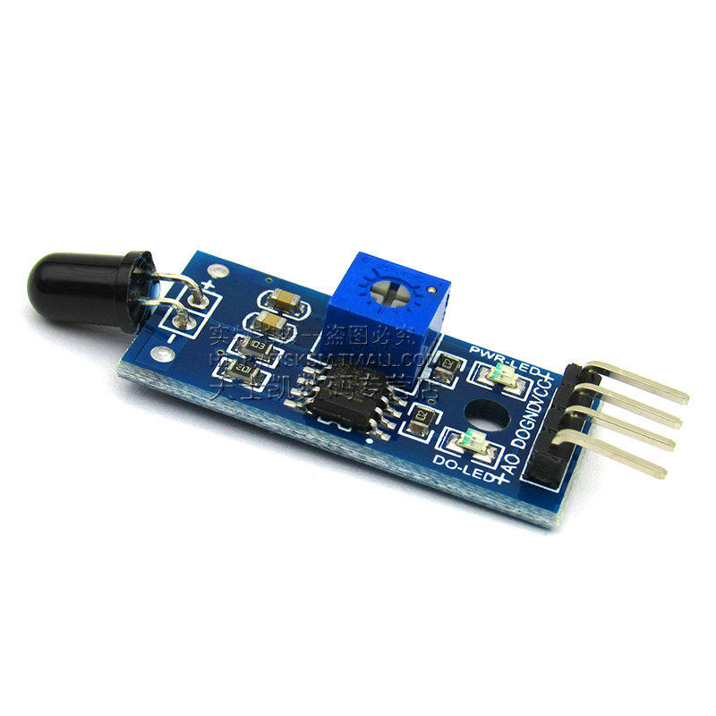 Flame Sensor Module Fire Source Detection Infrared Receiving Module (4 ...