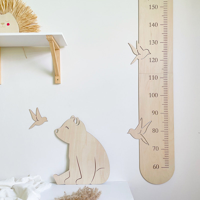 Growth chart, nordic style wooden height measurer 🌟 🏡