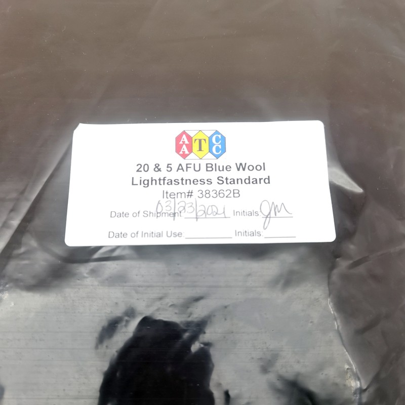 AATCC blue wool L2 蓝色羊毛标准织物 耐光色牢度标准羊毛布-阿里巴巴