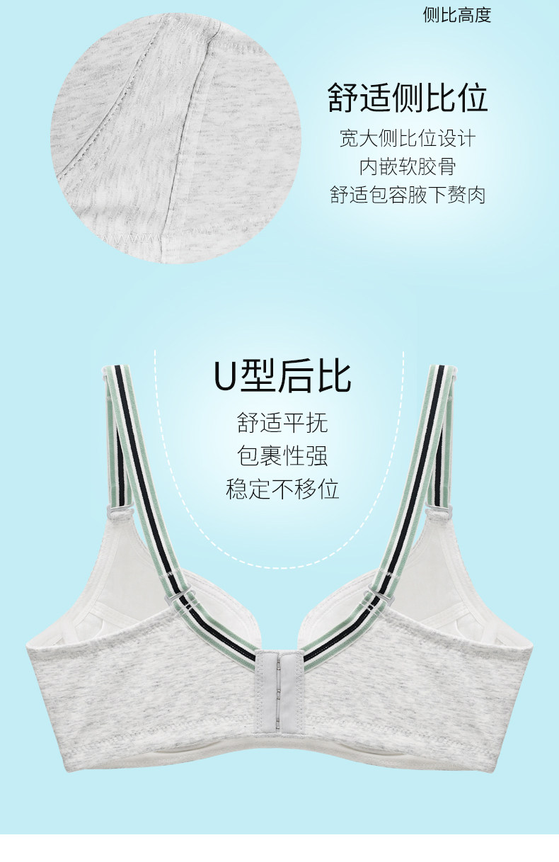 Yi Lanfen girl bra ultra-thin student Senior high school college ...