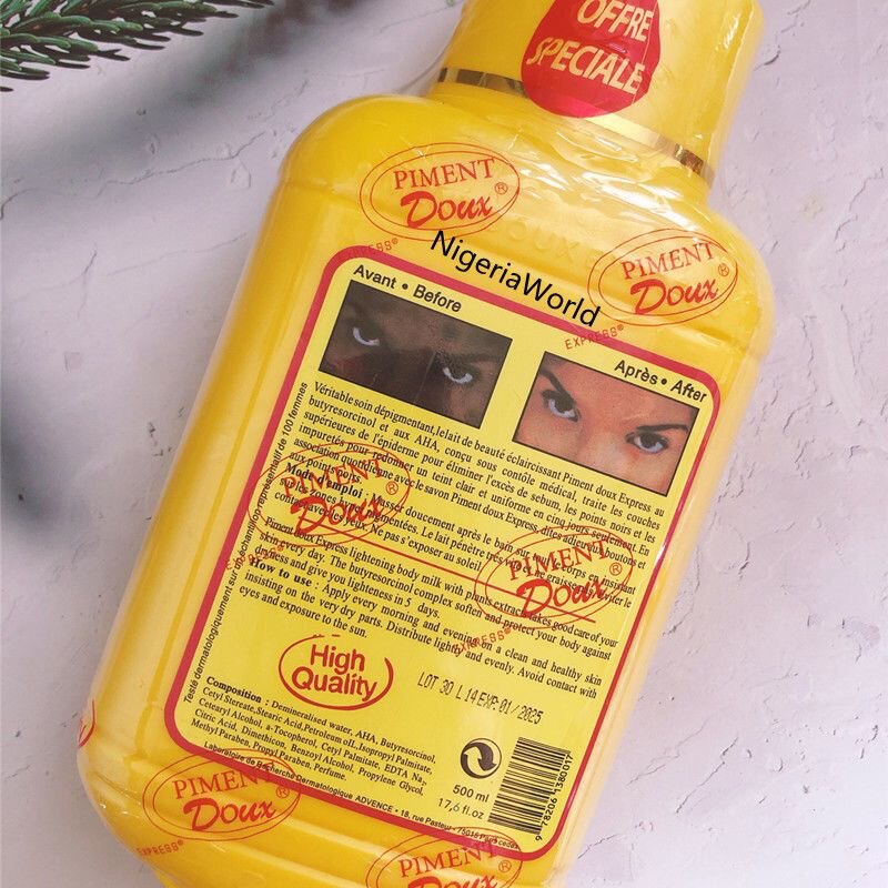 NigeriaWorld Piment Doux Extra Whitening Body Milk Lotion：美白圣品，让你肌肤亮白如雪 ...