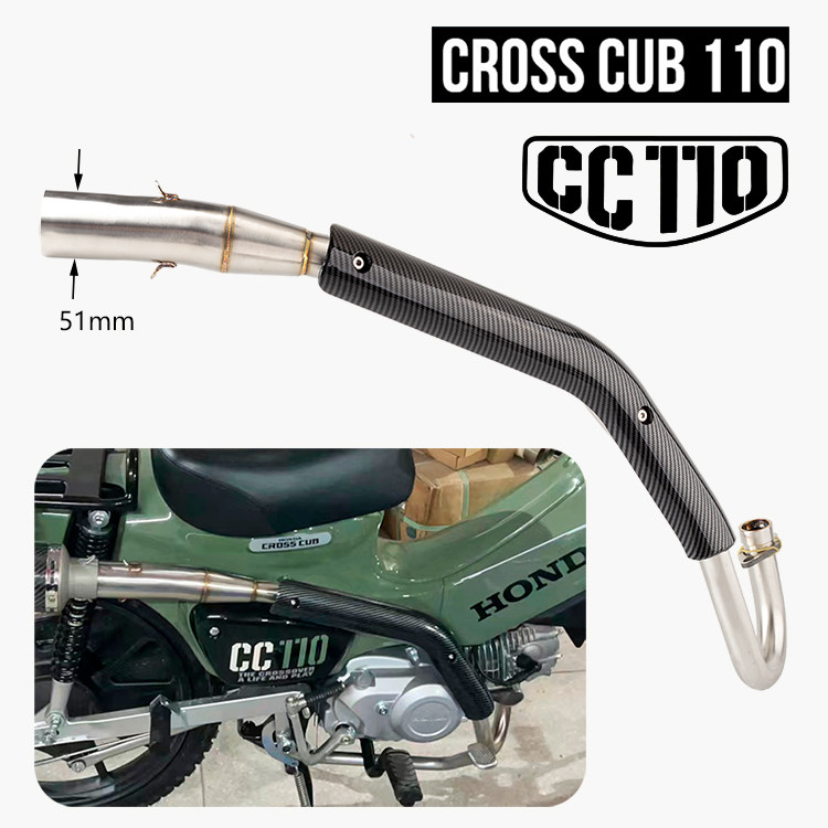 The honda cross cub 110 cc110 exhaust pipe upgrade turns your ...