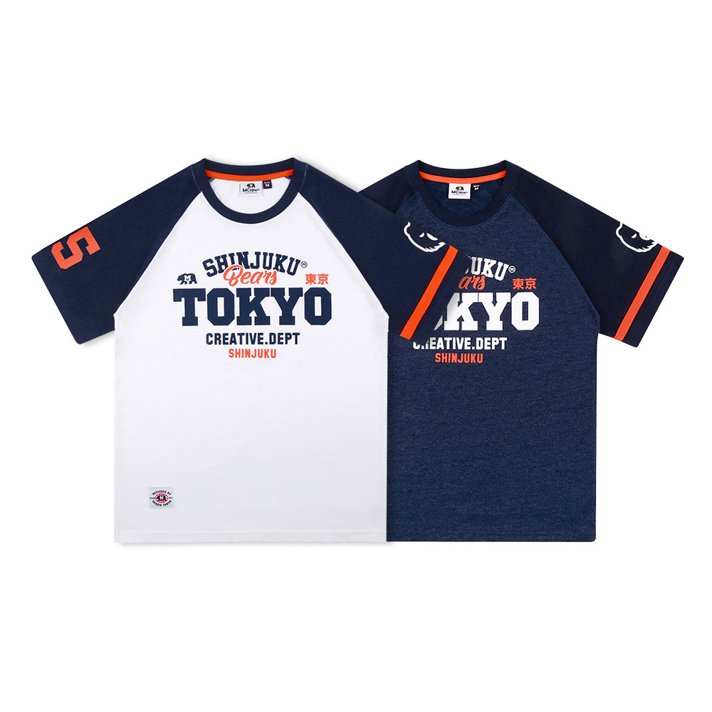 MCREW TOKYO SHIJUKU东京新宿白色蓝麻藏青纯棉印花插肩袖圆领T恤-淘宝网【降价监控 价格走势 历史价格】 - 一起惠神价网 ...