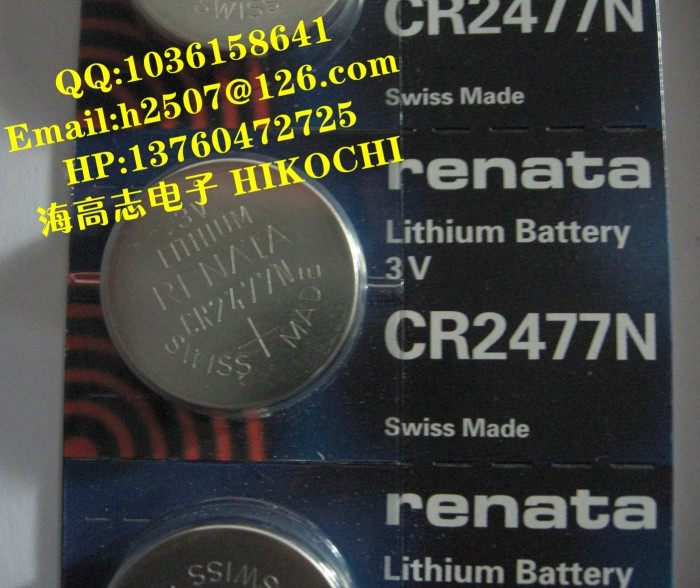 供应瑞士RENATA CR2477N 纽扣电池 宽温PLC工控锂电池 台阶式-阿里巴巴
