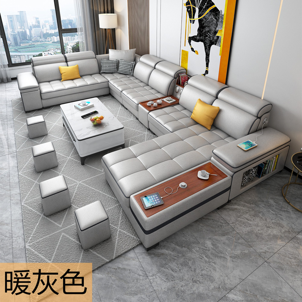 Minimalist light luxury second-generation technology cloth sofa simple ...