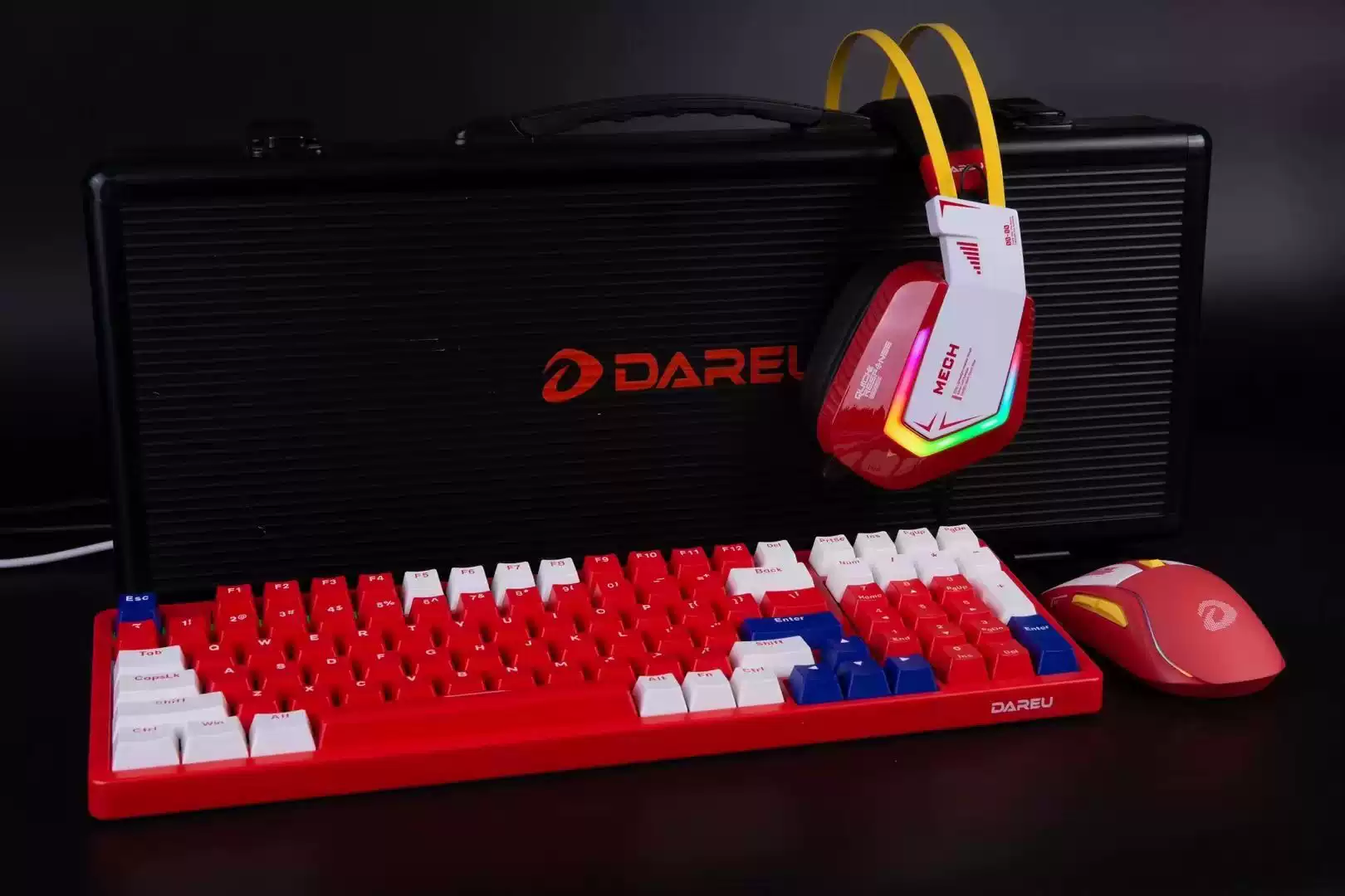 DAREU 达尔优CK100PRO红外青轴机械键盘 热插拔轴体电竞吃鸡游戏专用