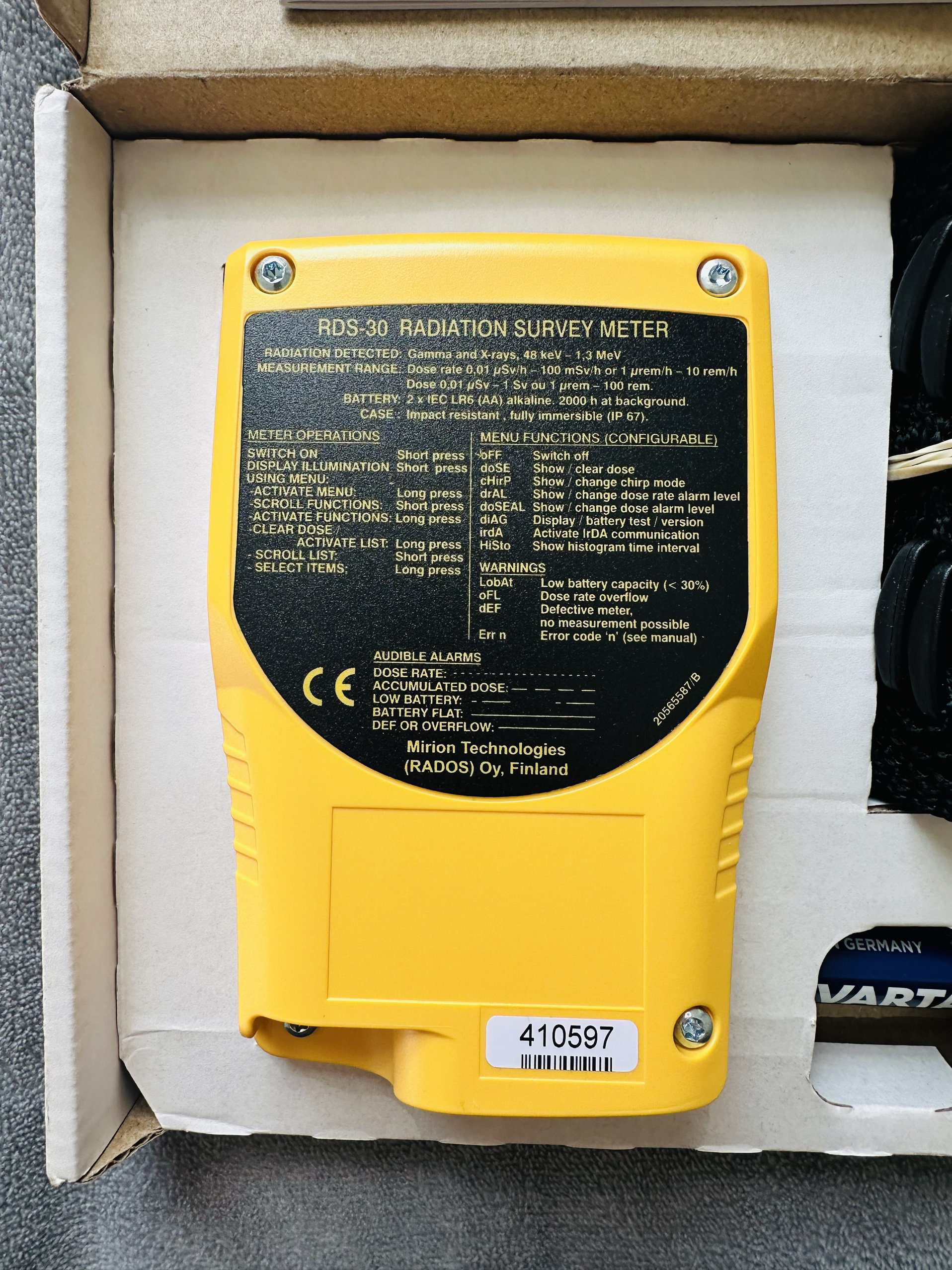 芬兰MIRION RDS-30核辐射检测仪为何备受专业人士青睐？它的核心功能是什么？-辐射检测仪-淘宝好物网