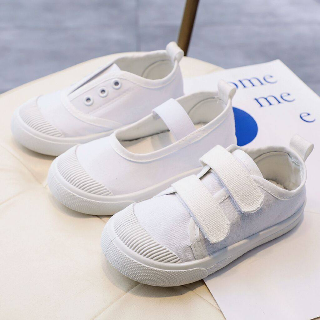 Kids' canvas shoes: girls' white sneakers & boys' athletic shoes ...