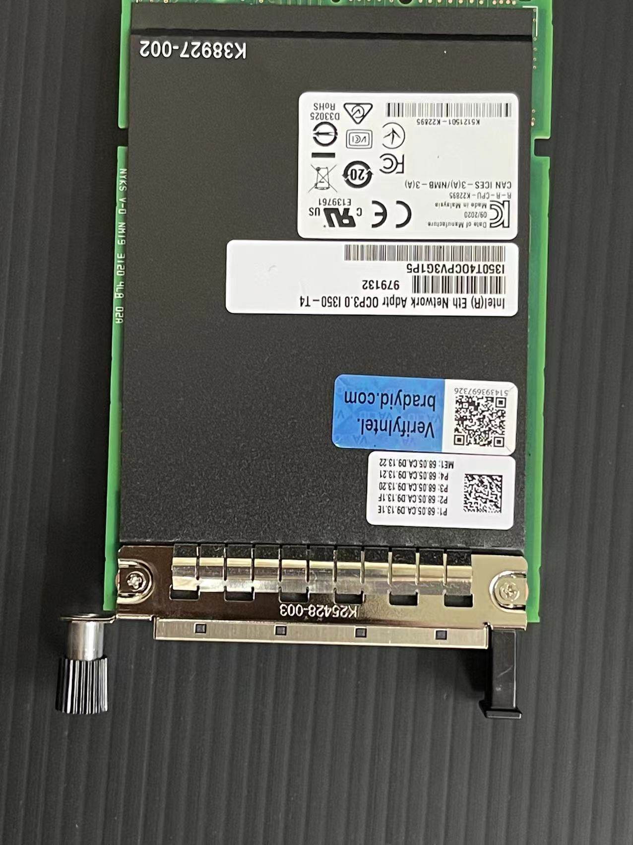 Intel I350T4OCPV3，ocp 3.0 AIOM 热插拔,4口千兆网卡 VMDq