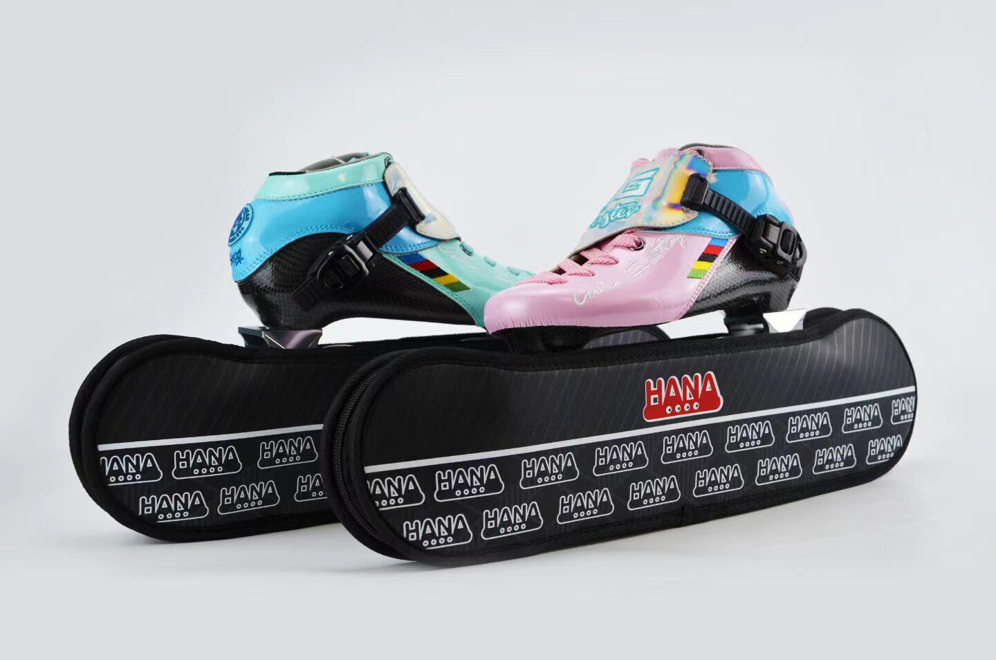 Old a roller skating speed pole shoes wheel set knife holder set: the ...