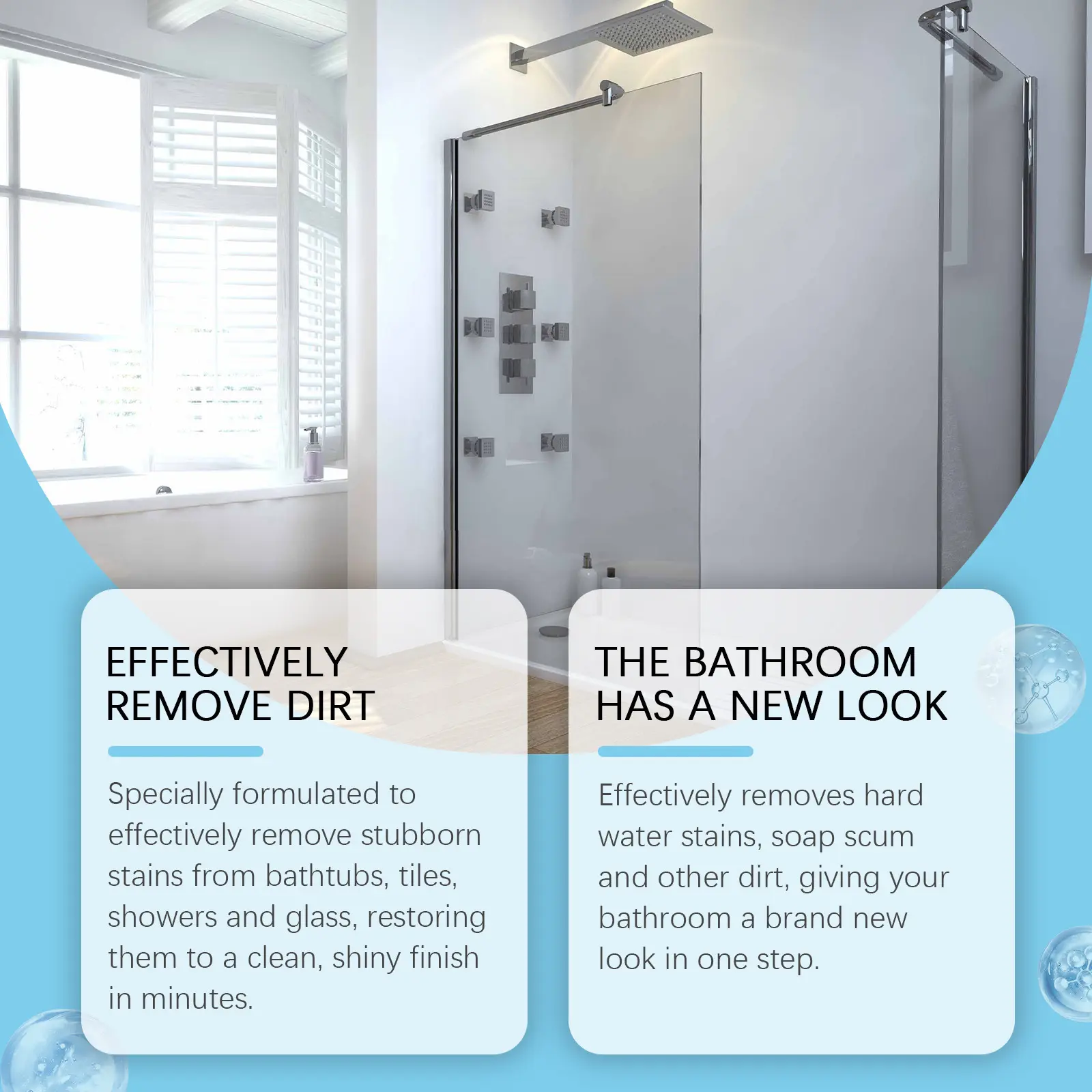 浴室清洁神器大揭秘：Shower Descaler + 厕所去污粉 + 瓷砖玻璃清洁剂！-商用卫浴清洁剂-淘宝好物网