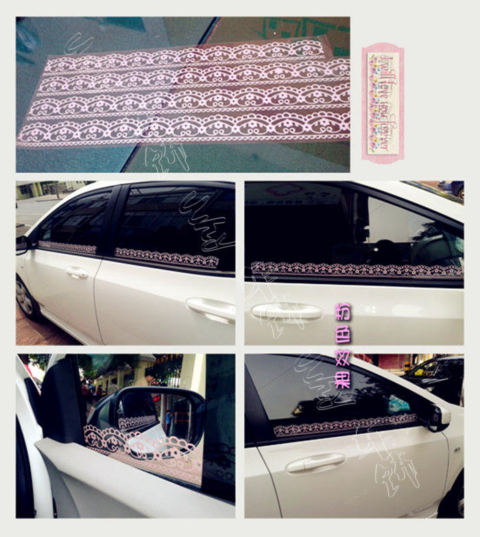 Lace car stickers The car is also sexy Classic lace car stickers free ...