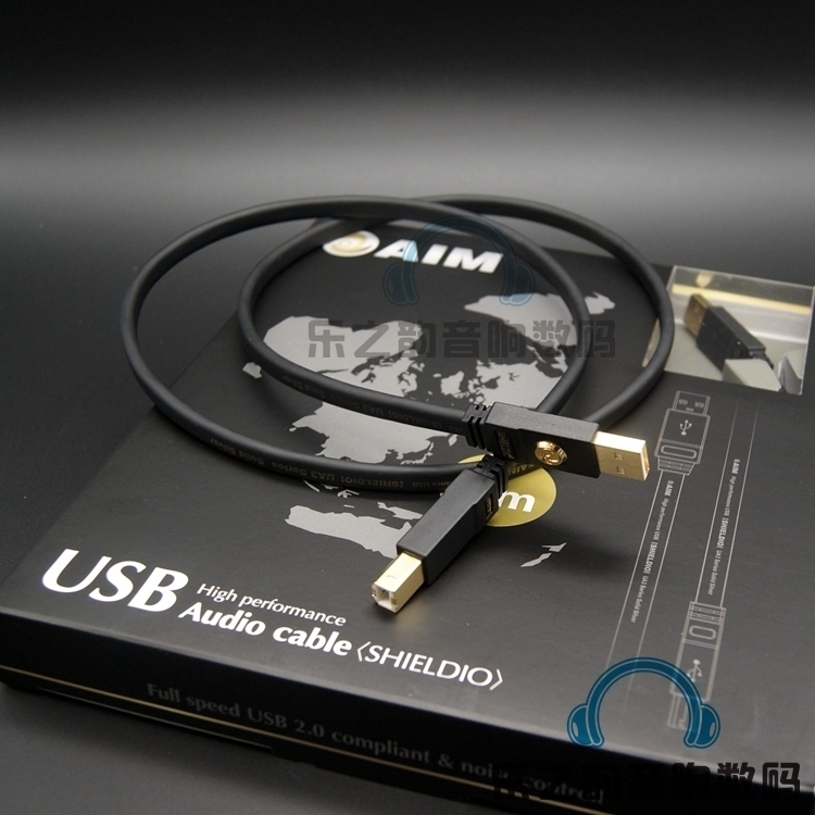 原裝日本 AIM UA3 旗艦純銀 hifi USB線 音頻線 數碼線 A-B 扁-方
