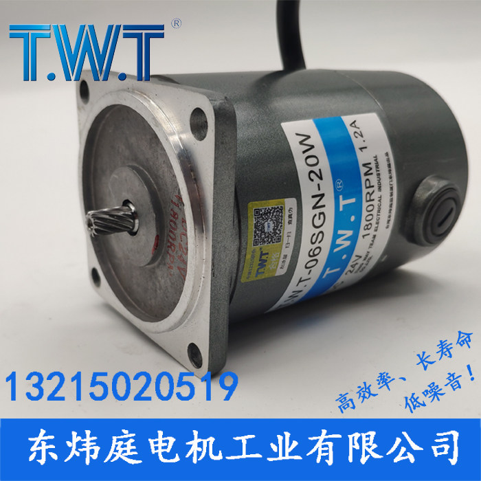 TWT motor 06SGN-20W DC gear motor 06SP 24V 90V Taiwan Dongweiting Motor