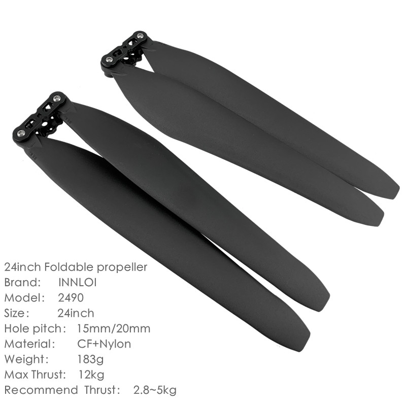 24 Inch Folding Prop 2490 Folding Props 24*90 CW CCW Carbon Fiber Nylon ...