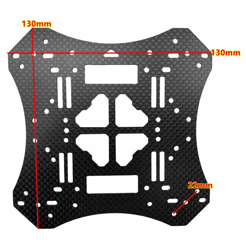 INNLOI X450 500mm Carbon Fiber Fixed Frame Quad 4 Rotate Quadcopter FPV ...