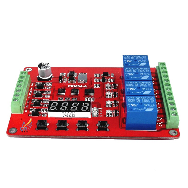 Frm04 Relay Module/Cycle Delay/Self-Locking/Timing/Time Relay/8-36V Voltage/18 Types