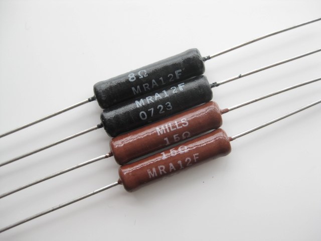 United States original Mills no sense wire wound resistor cathode ...
