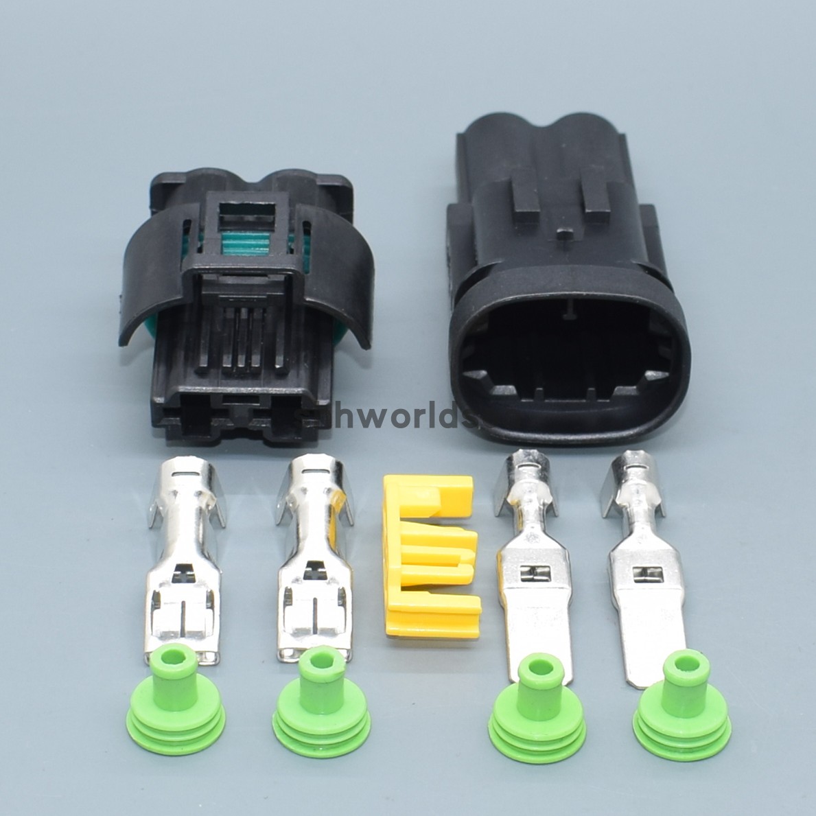 DJ7021Y-8-21/11适用汽车大电流风扇电机插头2P防水接插件连接器