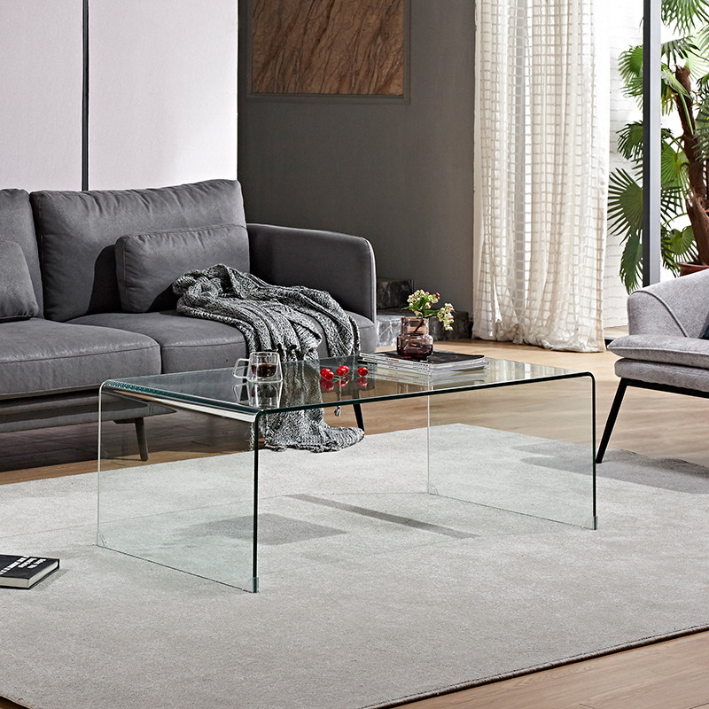 Coffee table glass living room simple modern small apartment type tea ...