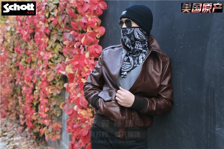 Schott NYC China general generation American wax calfskin limited ...