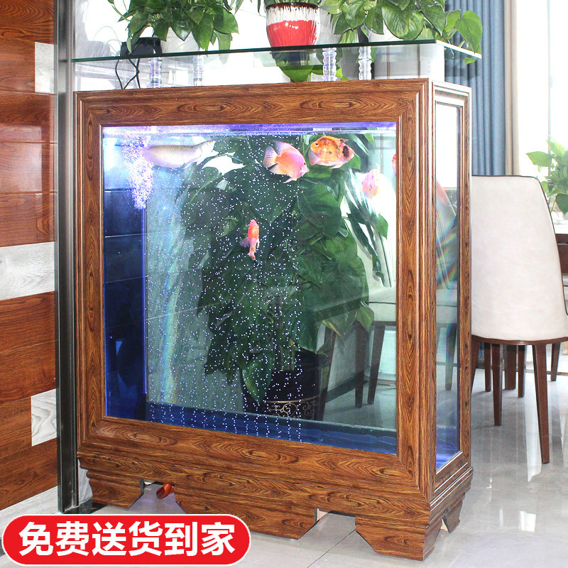 European fish tank aquarium rectangular living room home in the large ...