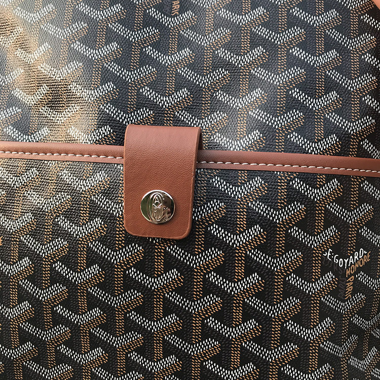 2020 new leather goya backpack travel backpack goyard student bag ...