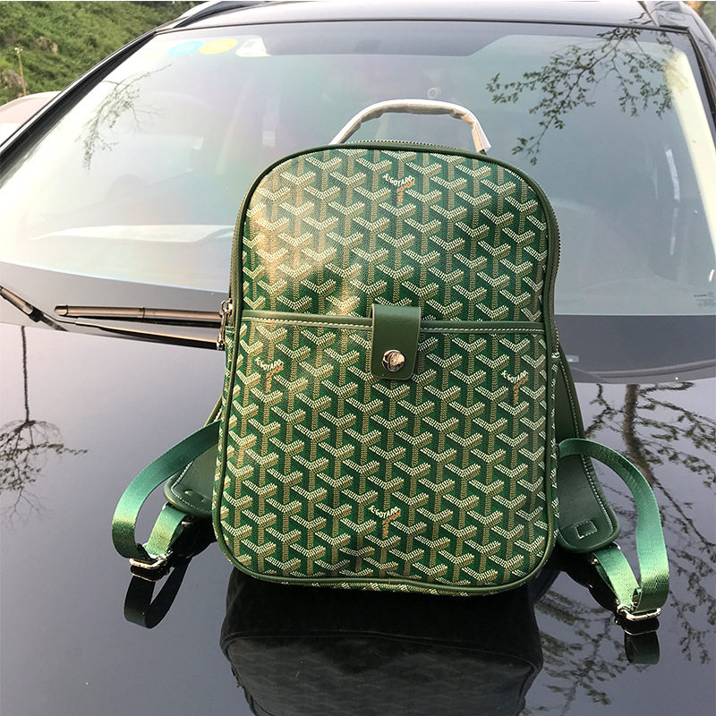 2020 new leather goya backpack travel backpack goyard student bag ...