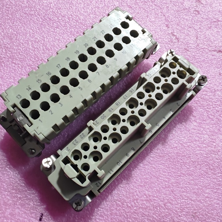 WAIN唯恩HE-024-FC母芯冷压连接器：24P镀金银针，16A/500V工业级稳定连接_连接器_淘宝数码网
