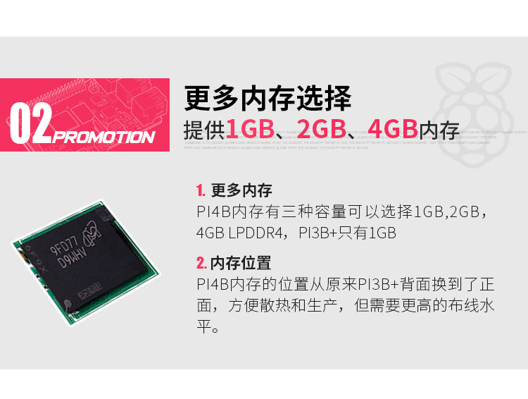 树莓派4B Raspberry Pi 4代开发板电脑AI编程 1G/ 2G/4G/8G开发板-阿里巴巴