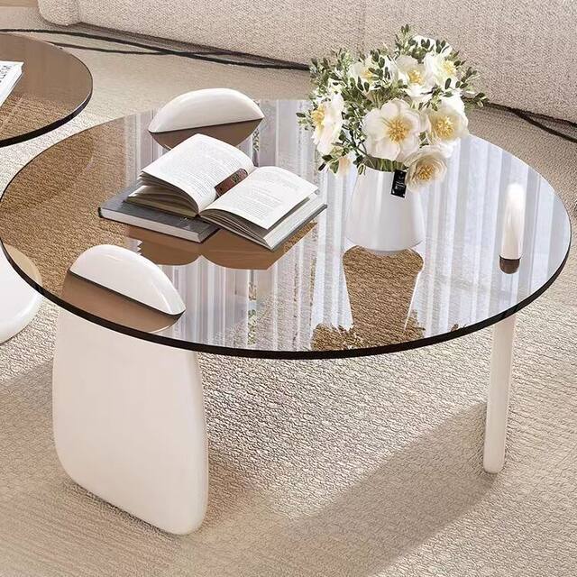 Diyi Impression Light Luxury Tea Table Round Living Room Small ...