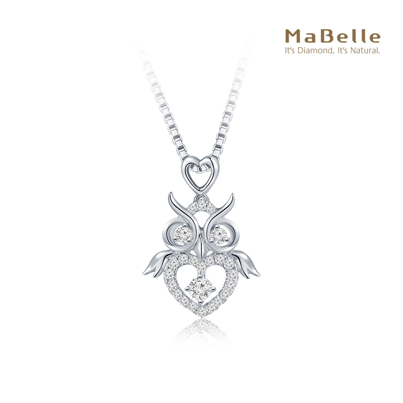 MaBelle/玛贝尔18K白钻石吊坠为何被称作“萌宠奇缘”中的猫头鹰代表？-颈饰-淘宝好物网