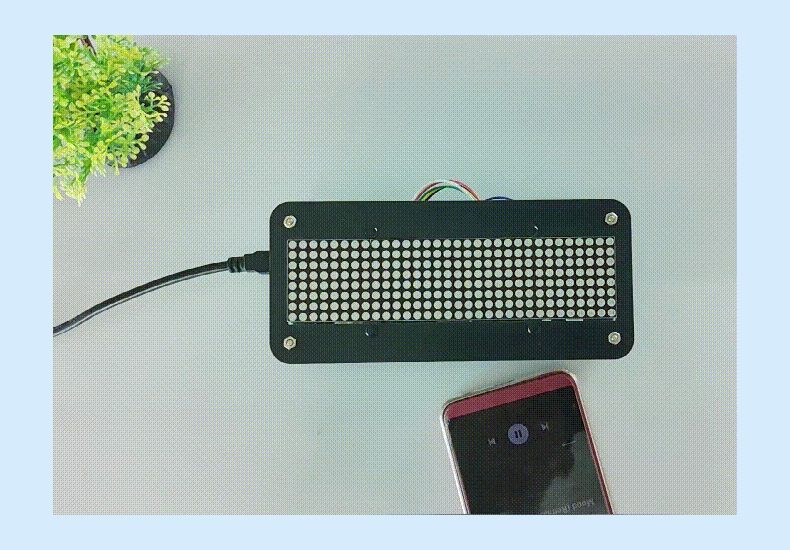 七星虫 8X32 LED点阵模块 HT1632C LY-LED32X8-B 适用Arduino扩展模组