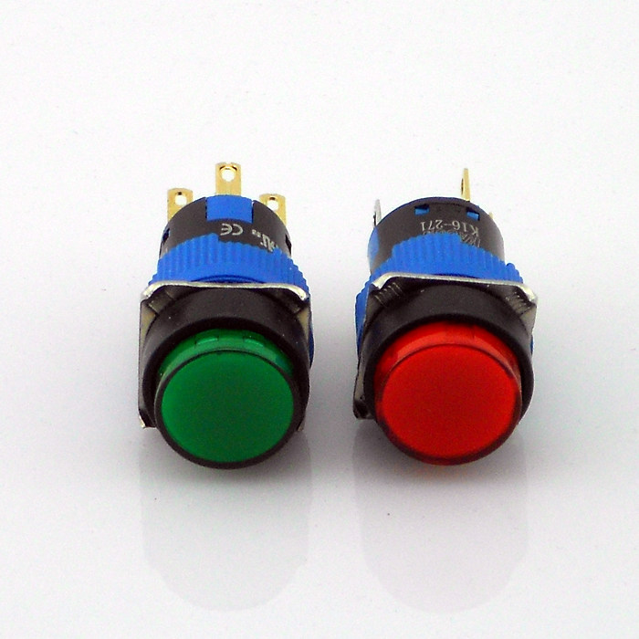 [USD 12.77] South Korea small lamp button switch from reset 16mm Kaikun ...