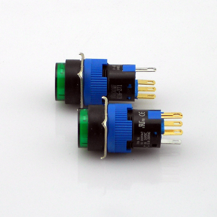 [USD 12.77] South Korea small lamp button switch from reset 16mm Kaikun ...