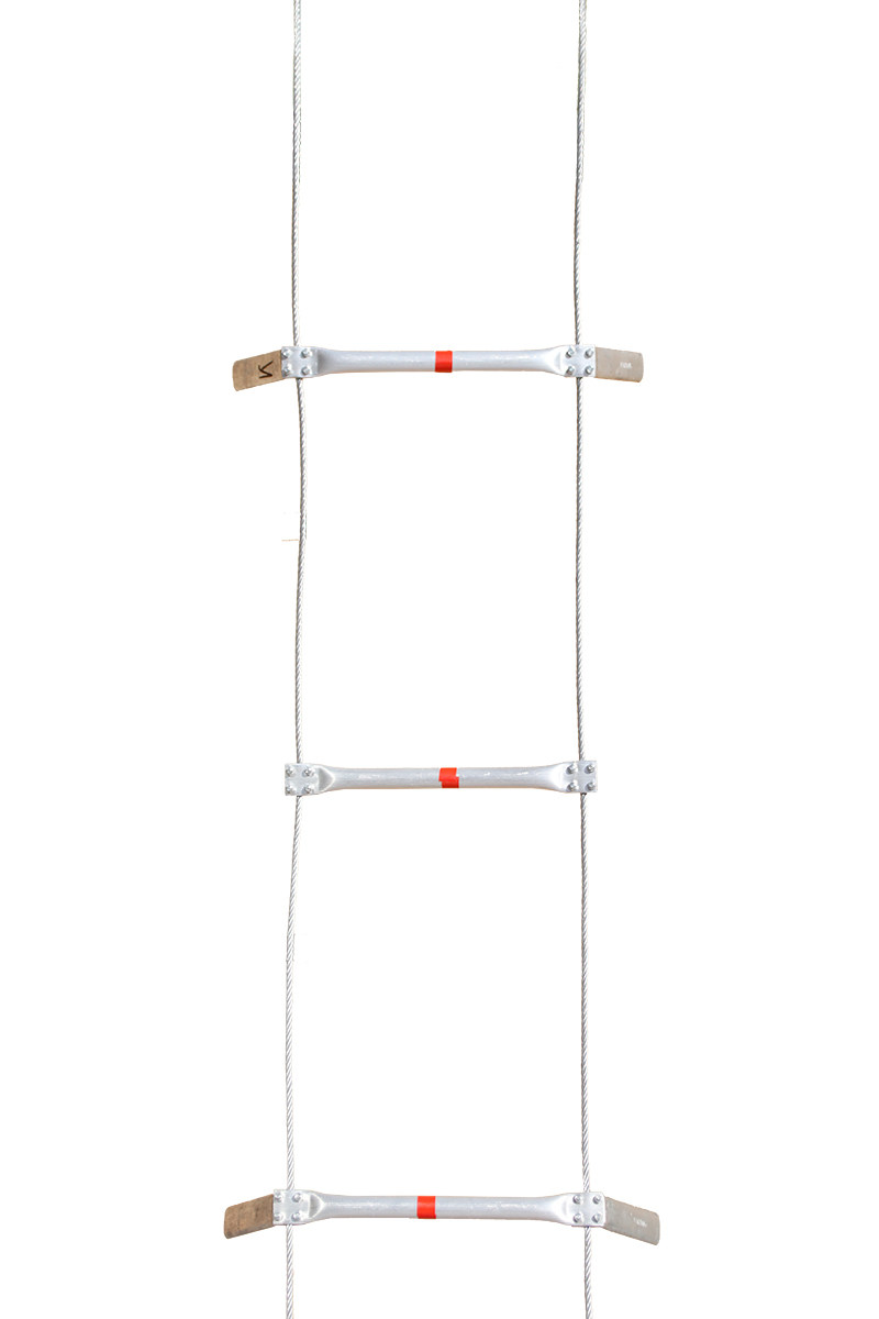 [USD 18.07] Steel rope soft ladder rope fire aluminum alloy ladder home ...