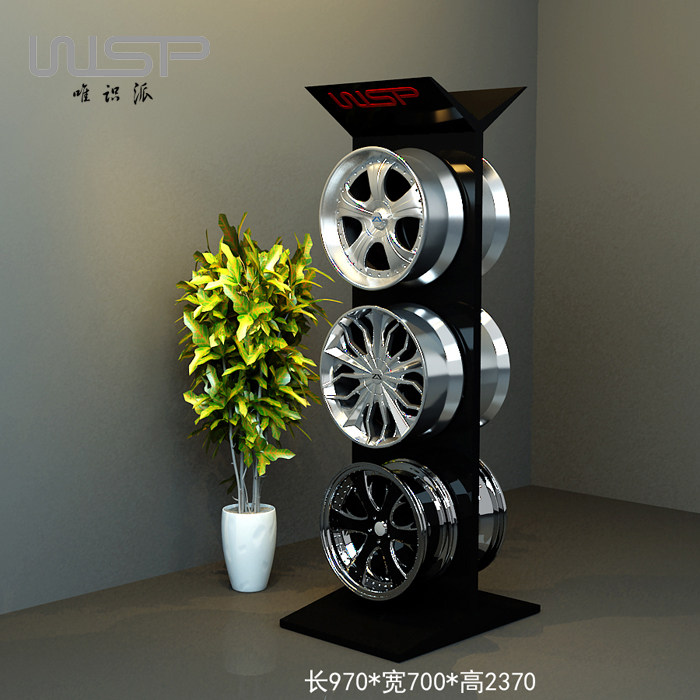 [USD 469.46] Automobile exhibition wall hub display rack 4S store wheel ...