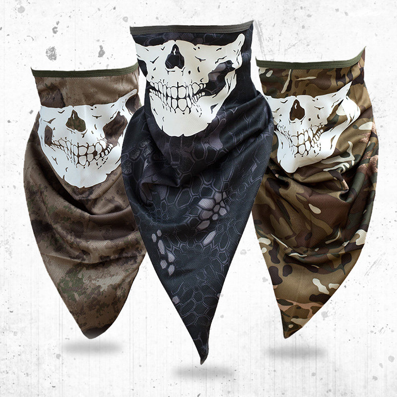 Outdoor commando tactics face mask field 骷髅 horror scary real person cs ...