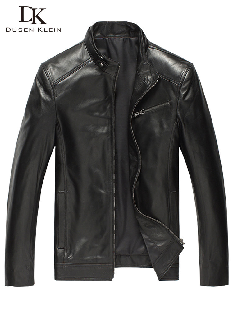 [USD 209.88] 2020 Leather Haining Leather Jacket Men's Biker Leather ...