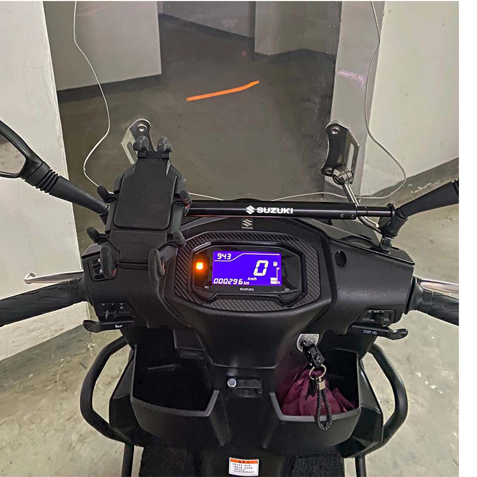 铃木UY125/UU125改装横杆扶手手机架杆UCR125豪爵AFR平衡杆：骑行新体验，安全又便捷！🚲 -手把-淘宝百科网