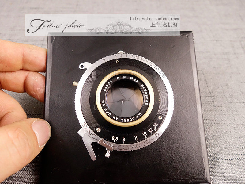神镜:金圈Dagor Gold Goerz 150/6.8 150mm F6.8,好成色!-Taobao