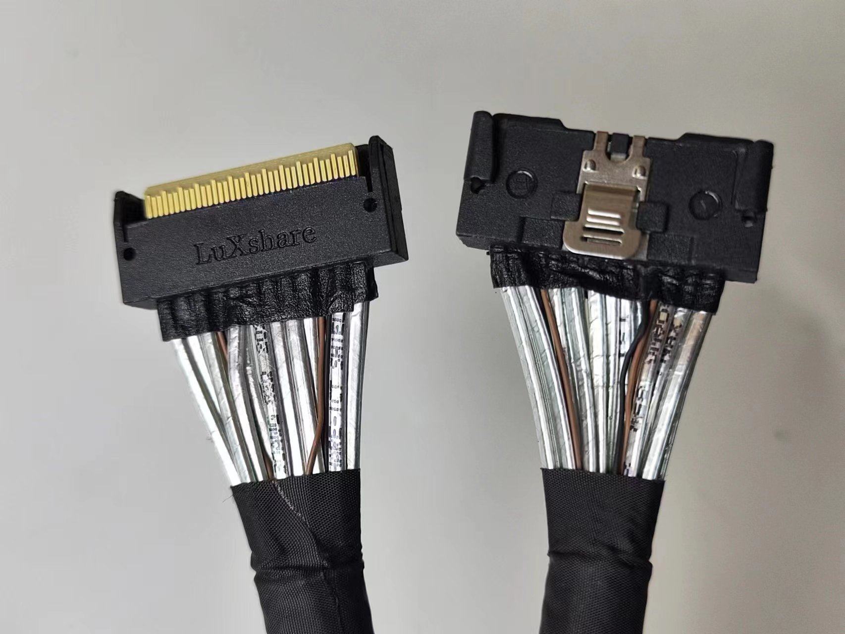 SlimSAS SFF-8654(8i) MCIO 數據線 CA05973-8916 L2ZMM058-SD-R