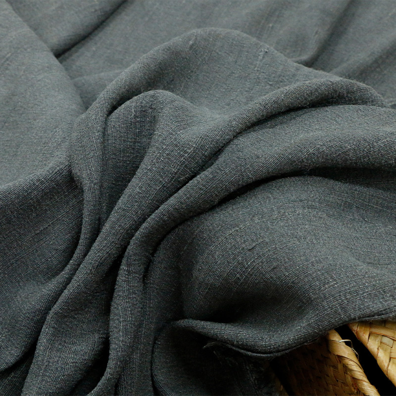 Tussah silk hand-woven silk dirty dyeing process fried color fabric ...