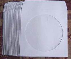 Thin white disc bag Disc paper bag CD DVD disc packaging bag 12cm disc ...