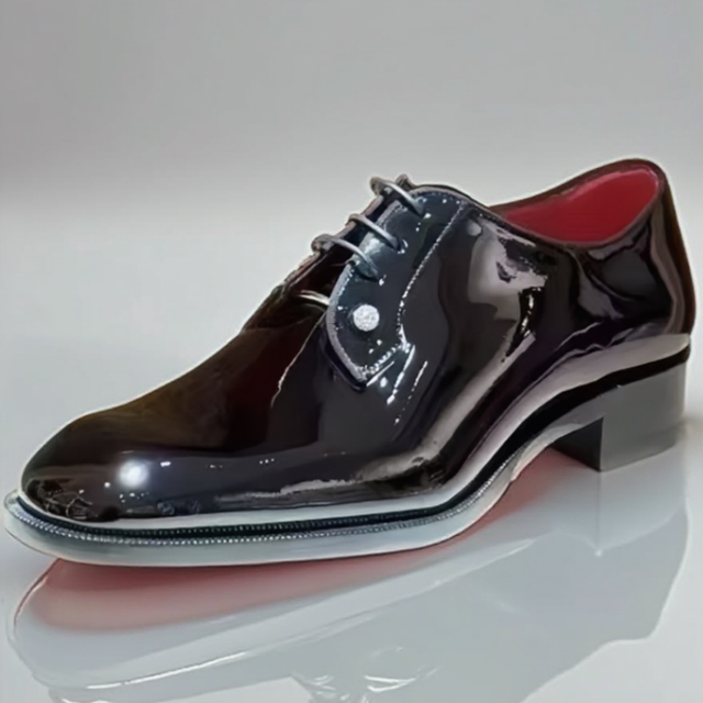 2025 Men's formal wear genuine leather patent leather cl red sole shoes ...