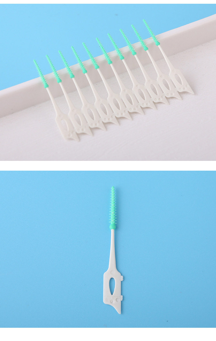 cleanpik软胶牙缝刷牙龈按摩刷清洁刷弹性按摩牙齿间隙150支跨境-阿里巴巴