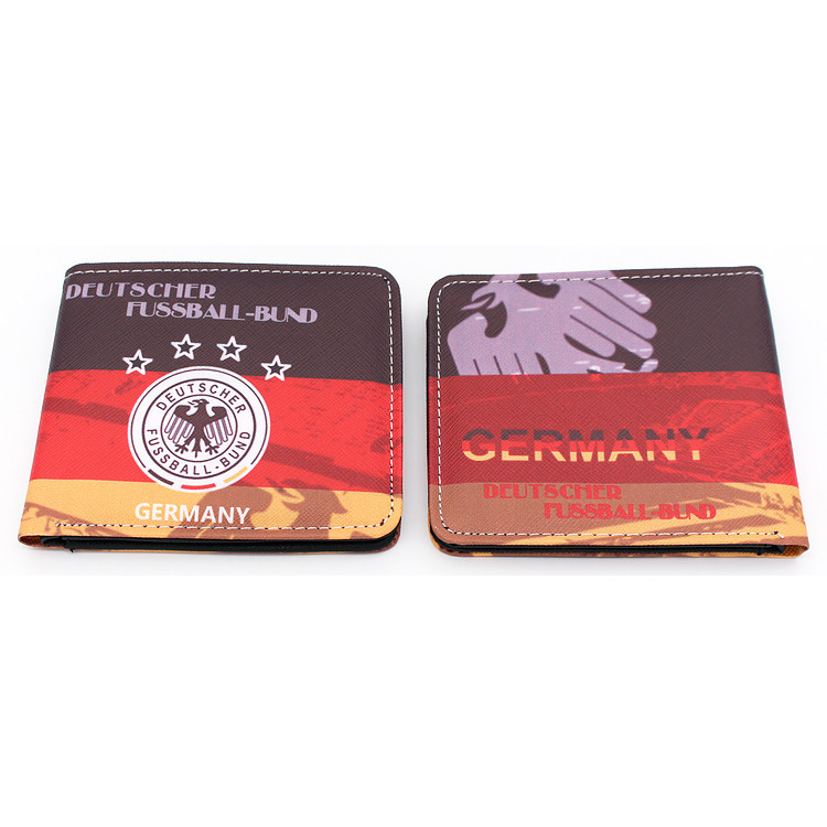[USD 10.41] Football team logo wallet star World Cup Real Madrid Barca ...